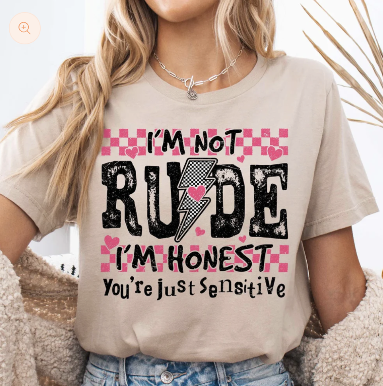 I'm Not Rude Just Honest – Prickly Pair Creations
